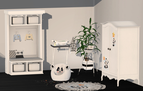 Second Life Marketplace - {Pink&Blue}Panda room complete(Zooby Animesh)